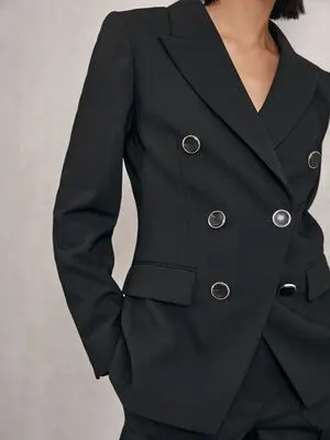 REISS Lia Petite Wool-blend Blazer