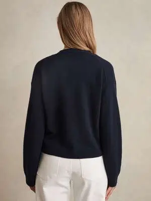 REISS Wool-cashmere Button Cardigan