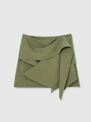 REISS Nicole Sculptural Mini Skirt