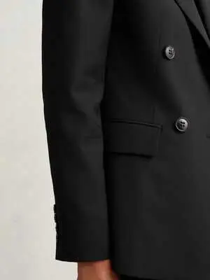 REISS Wool Blend Double Breasted Suit Blazer