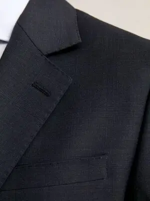 REISS Seminar Wool Single-breasted Check Suit Blazer Tailored-fit
