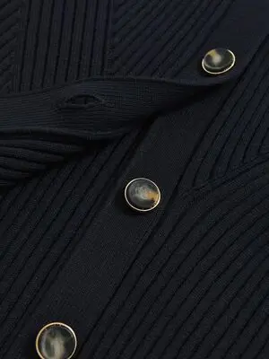 REISS Tula Button Front Knit Cardigan