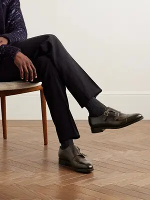 John Lobb William Leather Monk-strap Shoes - Brown
