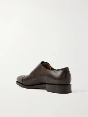 John Lobb William Leather Monk-strap Shoes - Brown