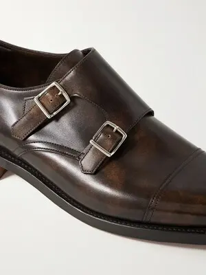John Lobb William Leather Monk-strap Shoes - Brown