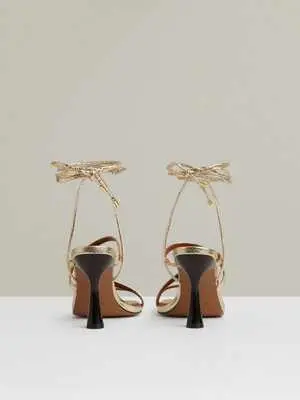 REISS Leather Heeled Sandals