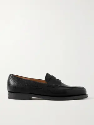 John Lobb Black Loafers