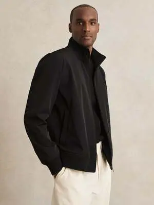 REISS Brad Funnel-neck Technical Jacket