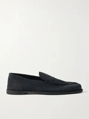 John Lobb Pace Suede Loafers - Blue