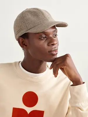 MARANT Tomas Logo-embroidered Virgin Wool Baseball Cap - Neutrals