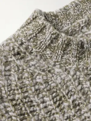 SLOWEAR Incotex Zanone Ribbed Brushed-wool Sweater
