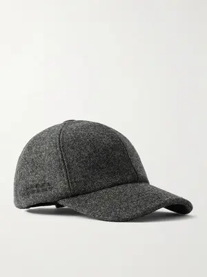 MARANT Logo-embroidered Virgin Wool Baseball Cap - Gray