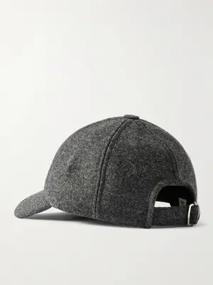 MARANT Logo-embroidered Virgin Wool Baseball Cap - Gray