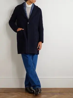 Etro Reversible Wool-blend Felt Coat