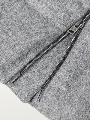 Herno Leather-trimmed Quilted Silk And Cashmere-blend Down Jacket