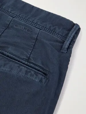 SLOWEAR Slim-fit Garment-dyed Tricochino Trousers