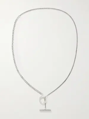 Bottega Veneta Intrecciato Sterling Necklace - Silver