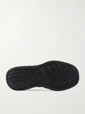 Balenciaga Hampton Logo-appliquéd Distressed Leather Sneakers