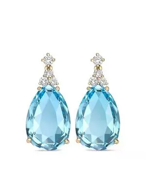 Kiki Mcdonough 18kt Yellow Topaz Earrings - Gold