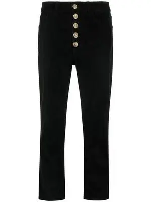 DONDUP Cropped Straight Leg Trousers