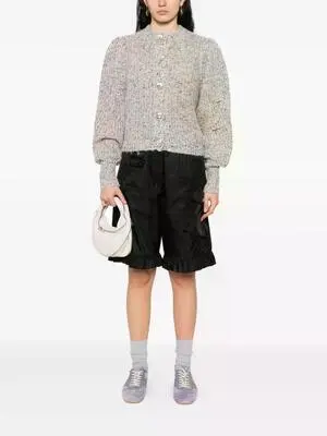 TWINSET Puff-sleeve Speckled Cardigan