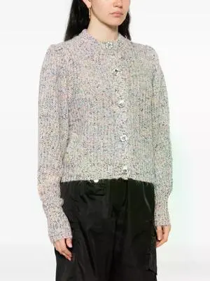 TWINSET Puff-sleeve Speckled Cardigan