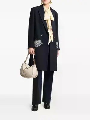 Etro Embroidered Double-breasted Boat