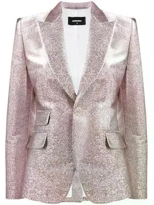Dsquared2 Glitter Single-breasted Blazer - Pink
