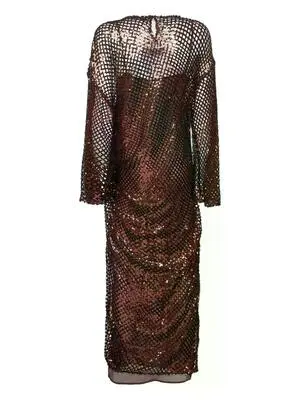 Attico Sequin-embellished Maxi Dress