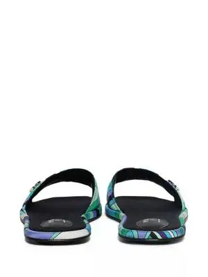 Emilio Pucci Patterned Slip-on Sandals