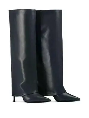 LE SILLA 110mm Andy Leather Cuffed Boots
