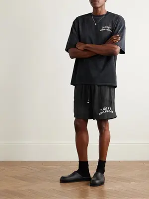 Amiri Straight-leg Modal-blend Drawstring Shorts