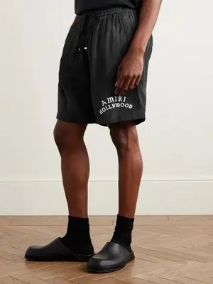 Amiri Straight-leg Modal-blend Drawstring Shorts