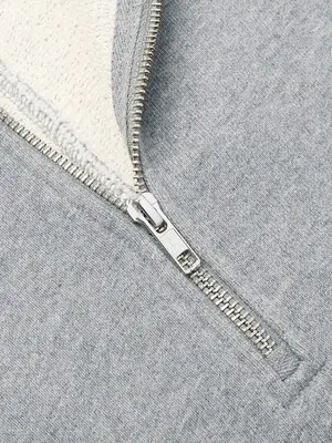AGOLDE Idris Cotton-jersey Half-zip Sweatshirt