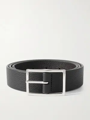 Anderson's 3cm Full-grain Leather Belt - Black