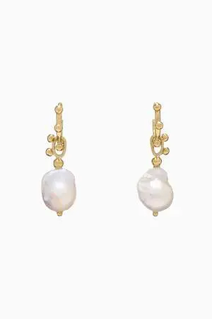 Ulla Johnson Lilith Hoop Earrings - Pearl