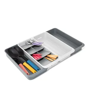 JOSEPH JOSEPH Drawerstore Expanding Tiered Cutlery, Utensil And Gadget Organizer - Gray