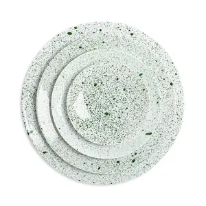 NON SANS RAISON Splash Buffet Plate - Empire Green