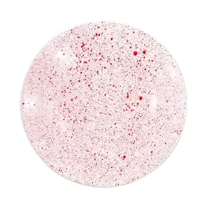 NON SANS RAISON Splash Buffet Plate - Red