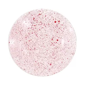 NON SANS RAISON Splash Dessert Plate - Red