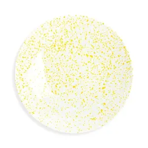 NON SANS RAISON Splash Dessert Plate - Yellow