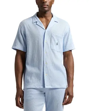Polo Ralph Lauren Short Sleeve Pajama Shirt - Oxford Blue
