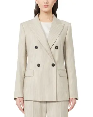 Max Mara Wool Blend Flannel Blazer