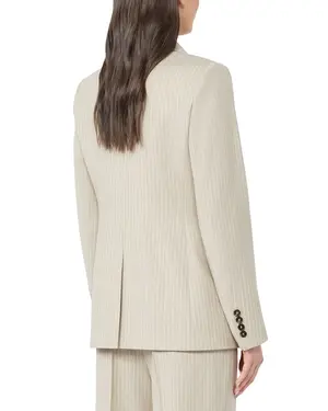 Max Mara Wool Blend Flannel Blazer