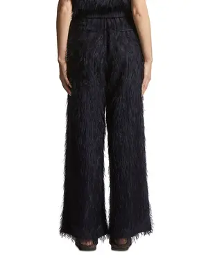 Peserico Faux Fur Wide Leg Trousers