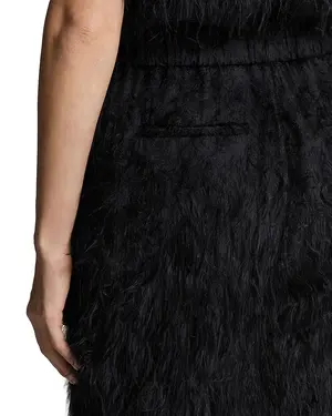 Peserico Faux Fur Wide Leg Trousers