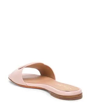 Santoni Leather Slide Sandal
