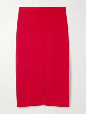 Carven Crepe Pencil Midi Skirt