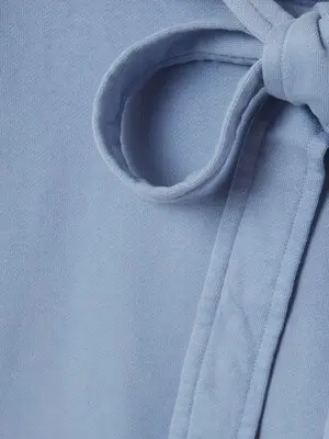 JW Anderson Tie-detailed Cotton-jersey Hoodie