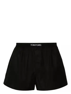 TOM FORD Logo-waistband Boxer Shorts - Black